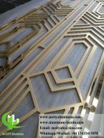 China 10mm Thickness Powder Coated Aluminum Screen Panel with Custom RAL Color for Interior Wall Decoration for sale