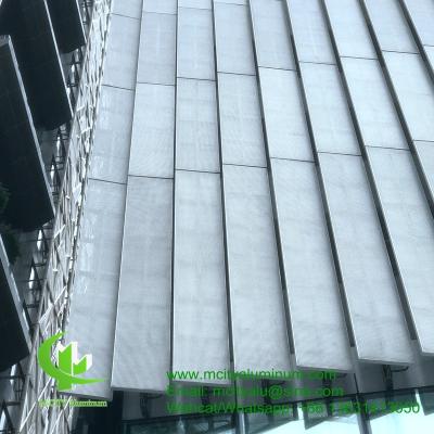 China PVDF Paint Perforated Aluminum Panel with Customizable Size and Laser Cutting for Facade Cladding for sale