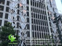 China PVDF Paint Perforated Aluminum Panel with Customizable Size and Laser Cutting for Facade Cladding for sale