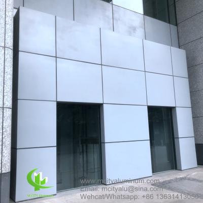 China Powder Coated PVDF Paint Aluminum Solid Panel for Facade Cladding with Customizable RAL Colors for sale
