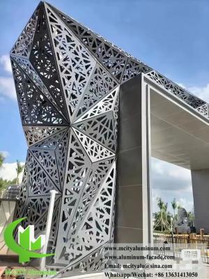 China Custom Made 3D Aluminum Cladding Panel with CNC Cutting and Powder Coated Finish for Facade Decoration for sale