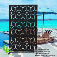 China Powder Coated Aluminum Privacy Screen with Laser Cut Pattern in Custom RAL Color and 3mm Thickness for sale