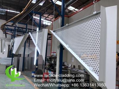 China PVDF Paint Custom RAL Colors 1000x2000mm Perforated Aluminum Panel for Facade Cladding for sale