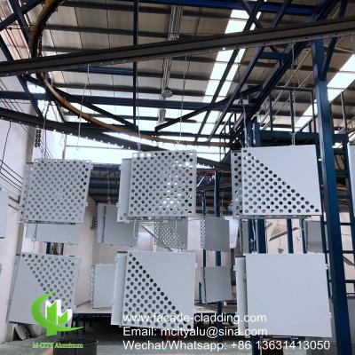 China Powder Coated Perforated Aluminum Panel with Custom RAL Colors for Facade Cladding in 1.5-10mm Thickness for sale