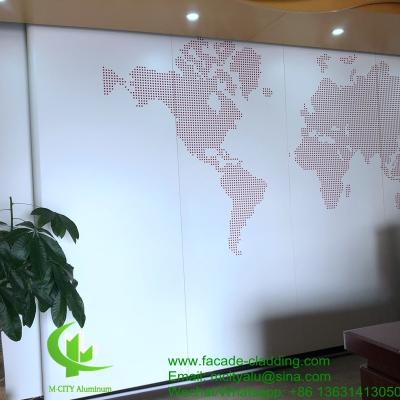 China Powder Coated Perforated Aluminum Panel with Custom RAL Colors for Facade Cladding in 1000x2000mm Size for sale
