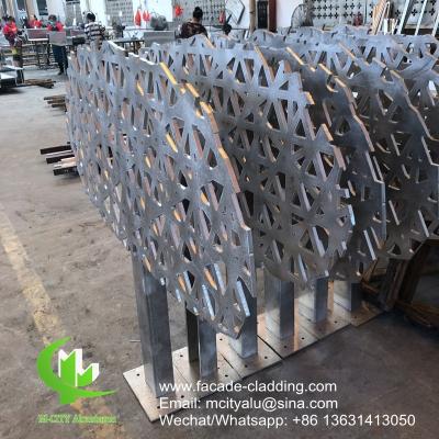 China 10mm Powder Coated Perforated Aluminum Panel for Facade Cladding in Custom RAL Colors for sale