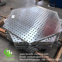 China 3mm Powder Coated Perforated Aluminum Panel for Facade Cladding in Custom RAL Colors for sale