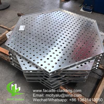 China 3mm Powder Coated Perforated Aluminum Panel for Facade Cladding in Custom RAL Colors for sale