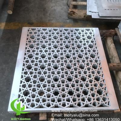 China Powder Coated Perforated Aluminum Panel with Custom RAL Colors and Laser Cutting Technology for Facade Cladding for sale