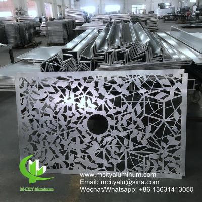 China Powder Coated Perforated Aluminum Panel with Custom RAL Colors and CNC Laser Cutting for Facade Cladding for sale