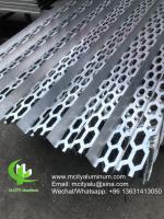 China PVDF Paint Perforated Aluminum Sheet with Custom RAL Colors and 1000x2000mm Size for Facade Cladding for sale