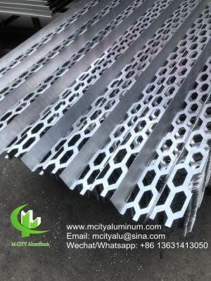 China PVDF Paint Perforated Aluminum Sheet with Custom RAL Colors and 1000x2000mm Size for Facade Cladding for sale