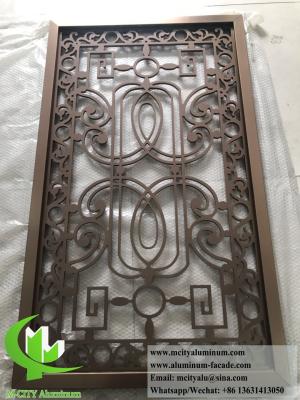China Powder Coated Laser Cut Aluminum Panel with Custom RAL Colors in 1200x2400mm Size for Room Divider for sale