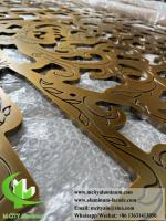 China Laser Cut Aluminum Screen Panel with Anti Rust Powder Coated Finish in 1200x2400mm Size for Interior Decoration for sale