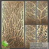 China 10mm Thickness Laser Cut Aluminum Panel with Powder Coated Custom Engraving Pattern for Facade Cladding for sale