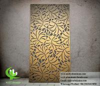 China 10mm Aluminum Laser Cut Metal Screen with Motif Pattern and Powder Coated Surface for Facade Cladding for sale