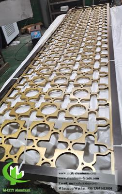 China Custom Engraving Pattern Laser Cut Aluminum Panel with Powder Coated Surface in 1200x2400mm Standard Size for Architectural Facade Cladding for sale