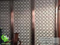 China 10mm Thick Powder Coated Laser Cut Aluminum Panel with Custom RAL Color for Metal Screen Partition for sale
