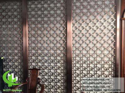 China 10mm Thick Powder Coated Laser Cut Aluminum Panel with Custom RAL Color for Metal Screen Partition for sale