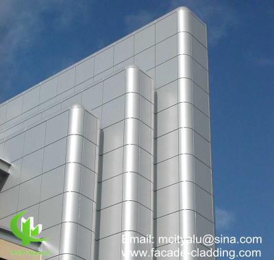 China Powder Coated Aluminum Solid Panel for Facade Cladding with Custom RAL Colors and 1.5-10mm Thickness for sale