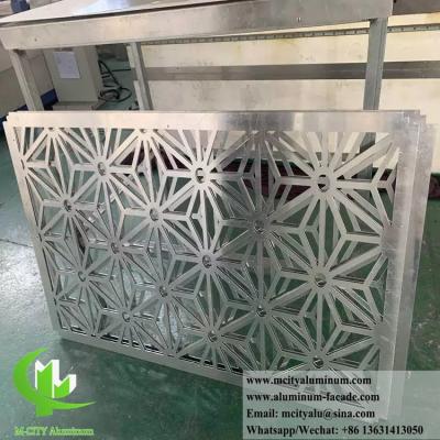 China Custom RAL Colors Laser Cut Aluminum Panel with 3mm Thickness and Powder Coated Surface for Facade Cladding for sale