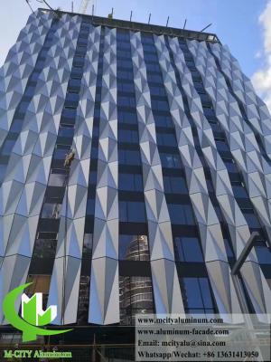 China Powder Coated Solid Aluminum Wall Panel with 1200x2400mm Size and Perforated Design for Facade Cladding for sale