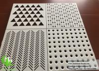 China Easy Installation Powder Coated Perforated Aluminum Facade Panel with Customizable Sizes for Architectural Cladding for sale