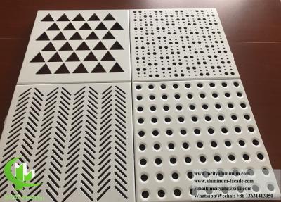 China Easy Installation Powder Coated Perforated Aluminum Facade Panel with Customizable Sizes for Architectural Cladding for sale