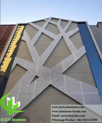 China CNC Engraved Perforated Aluminum Facade with Easy Installation and Custom RAL Colors for Modern Buildings for sale