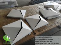 China Customizable Design 3D Aluminum Cladding Panel with Powder Coated Surface in 1000x1000mm Size for sale