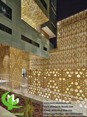 China Customizable Dimensions and Any RAL Color Powder Coated Aluminum Facade Cladding Panel for Buildings for sale