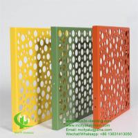 China Powder Coated Perforated Aluminum Panel with Customizable RAL Colors for Facade Cladding for sale