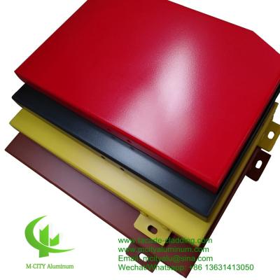 China 3mm thickness aluminum solid panel with PVDF paint and custom RAL colors for facade cladding and curtain wall for sale