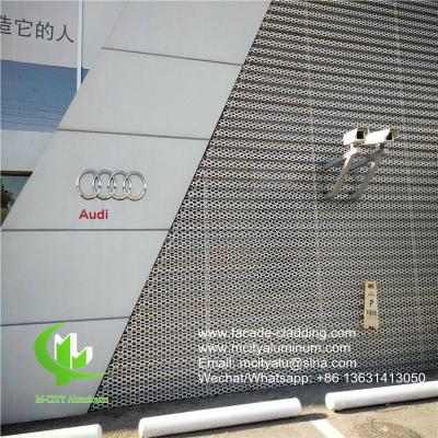 China Powder Coated Aluminum Perforated Panel with Customizable Patterns and 1.5-10mm Thickness for Facade Cladding for sale