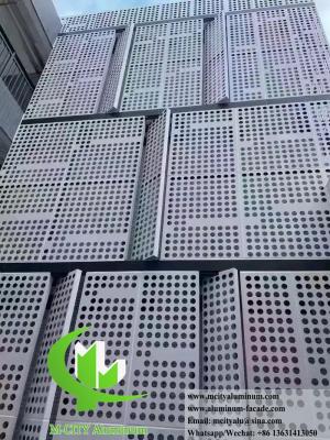 China Powder Coated Perforated Metal Facade with Custom RAL Colors and 1000x2000mm Aluminum Wall Cladding for sale