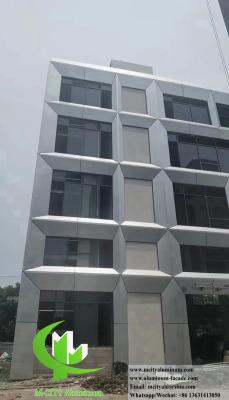 China Powder Coated Aluminum Facade Cladding with Customizable RAL Colors for Weather-Resistant Building Exteriors for sale