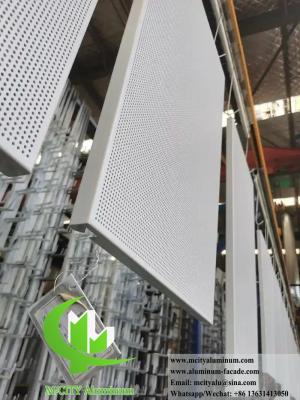 China PVDF Coated Perforated Aluminum Facade Panel with Customizable Patterns in 1000x2000mm Size for sale