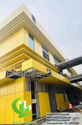 China Powder Coated Perforated Aluminum Facade Cladding Customizable Sizes for Metal Wall Panels for sale