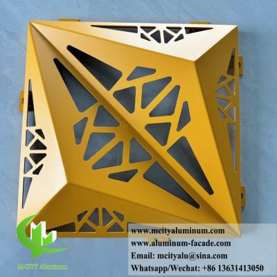 China 3D Aluminum Cladding Perforated Sheet with Powder Coated Finish and Customizable Patterns in 3mm Thickness for sale