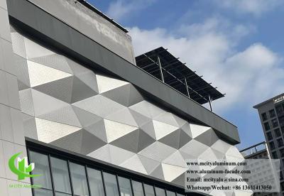 China 3D Aluminum Cladding Panel with Powder Coated Finish Customizable RAL Colors and CNC Laser Cut Design for Architectural Facades for sale