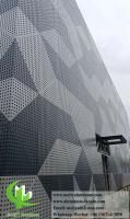 China Customized Design Powder Coated Perforated Aluminum Facade Cladding Panel 1000x2000mm for Modern Building Decoration for sale
