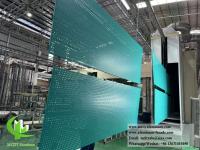 China Powder Coated Perforated Aluminum Facade Panel for Architectural Decoration with Customizable Size for sale