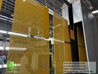 China Customizable Colors Powder Coated Perforated Aluminum Facade Panel 1200x2400mm for Building Cladding for sale