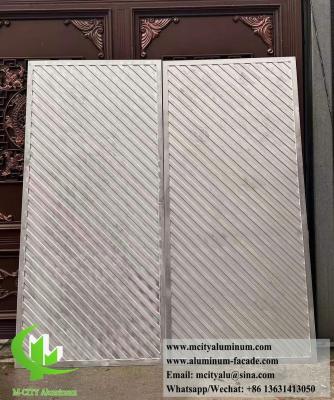 China 10mm Thick Laser Cut Aluminum Screen Panel with Powder Coated Finish for Gates and Facades for sale