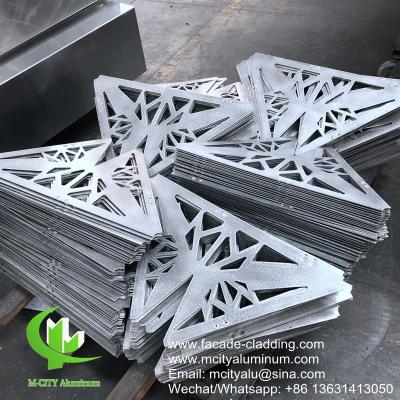 China Powder Coated 3mm Thickness Laser Cut Metal Sheet for Customizable RAL Colors Architectural Aluminum Facade Cladding for sale