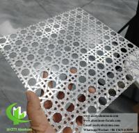 China Powder Coated Perforated Aluminum Sheet 1200x2400mm CNC Laser Cut for Facade and Screen Panels for sale