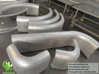 China Customized Hyperbolic Double Curved Aluminum Cladding Panel with Powder Coated Finish for sale
