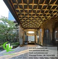 China 3D Metal Cladding Panels with LED Light Integration PVDF Coating and Customizable Aesthetics for Architectural Facades for sale