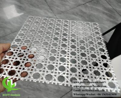 China Powder Coated Woven Aluminum Panel with Custom Weave Density and UV-Resistant PVDF Coating for Facade Decoration for sale