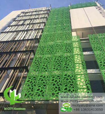 China 3003 Aluminum Alloy Powder Coated Customizable Design Metal Curtain Wall Aluminum Facade Cladding for sale